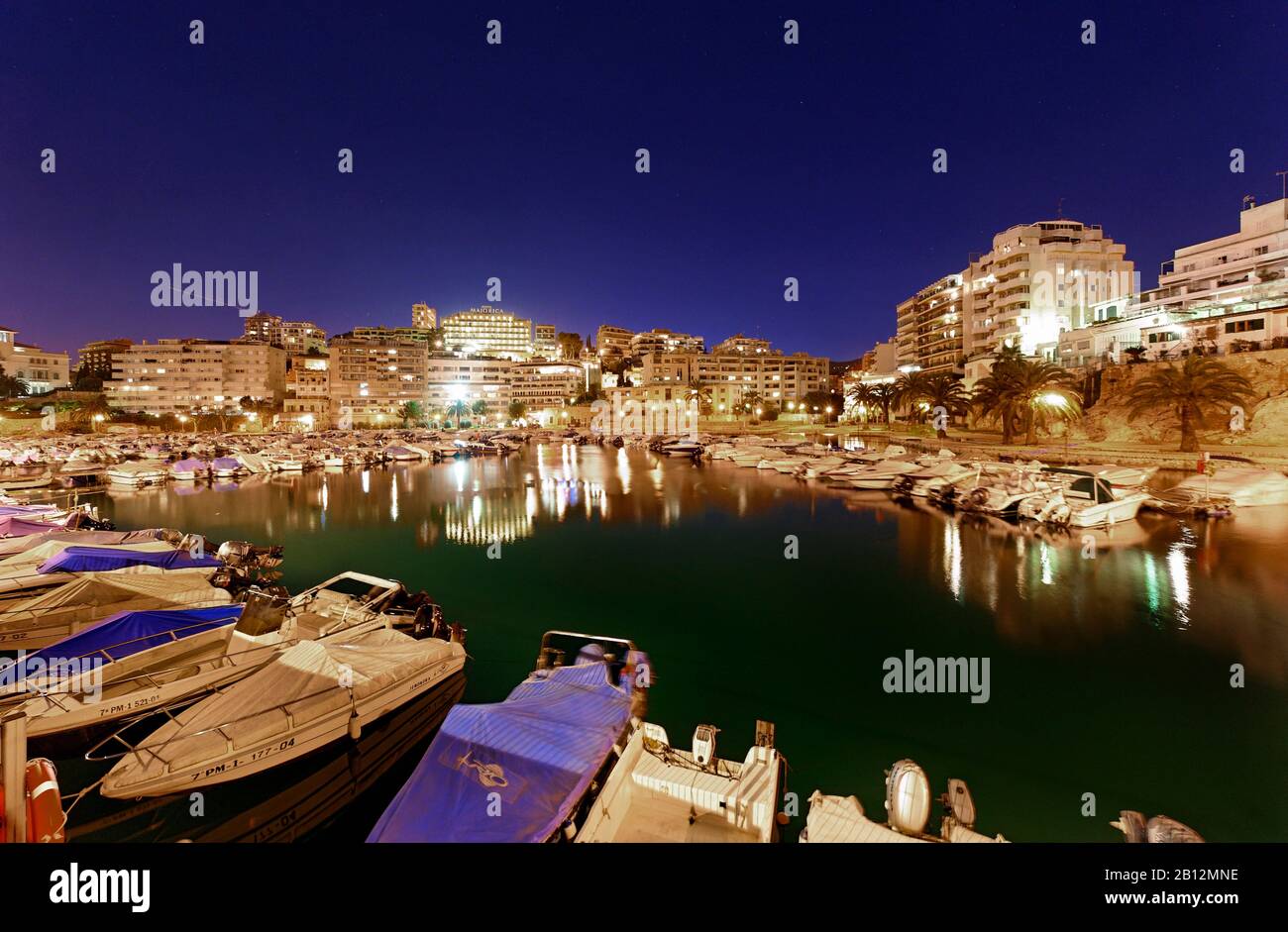 Small marina,Avinguda de Gabriel Roca,Palma Majorca,Majorca,Balearic ...
