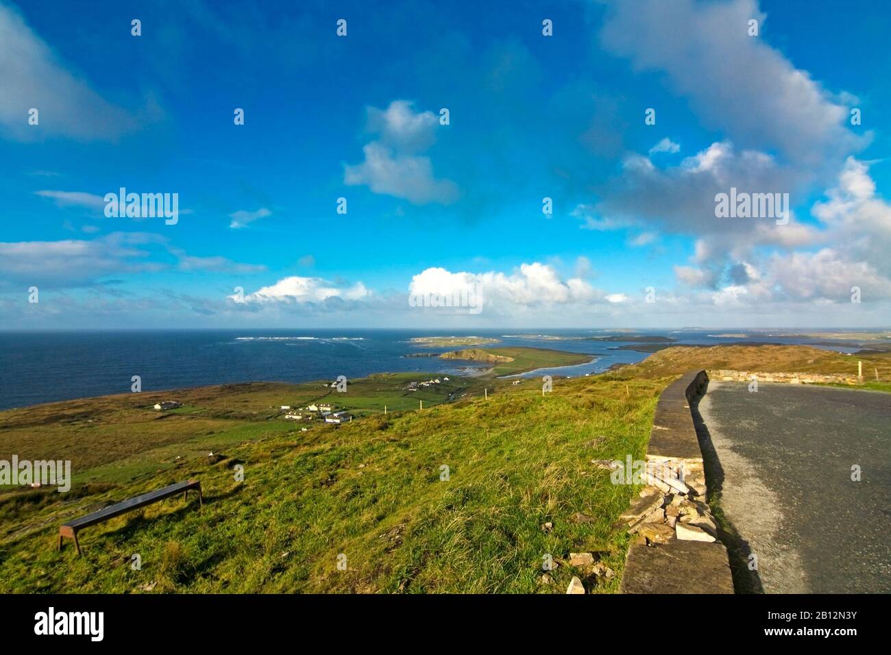 Panoramic Of Landscape Of Dingle Peninsula High Resolution Stock ...