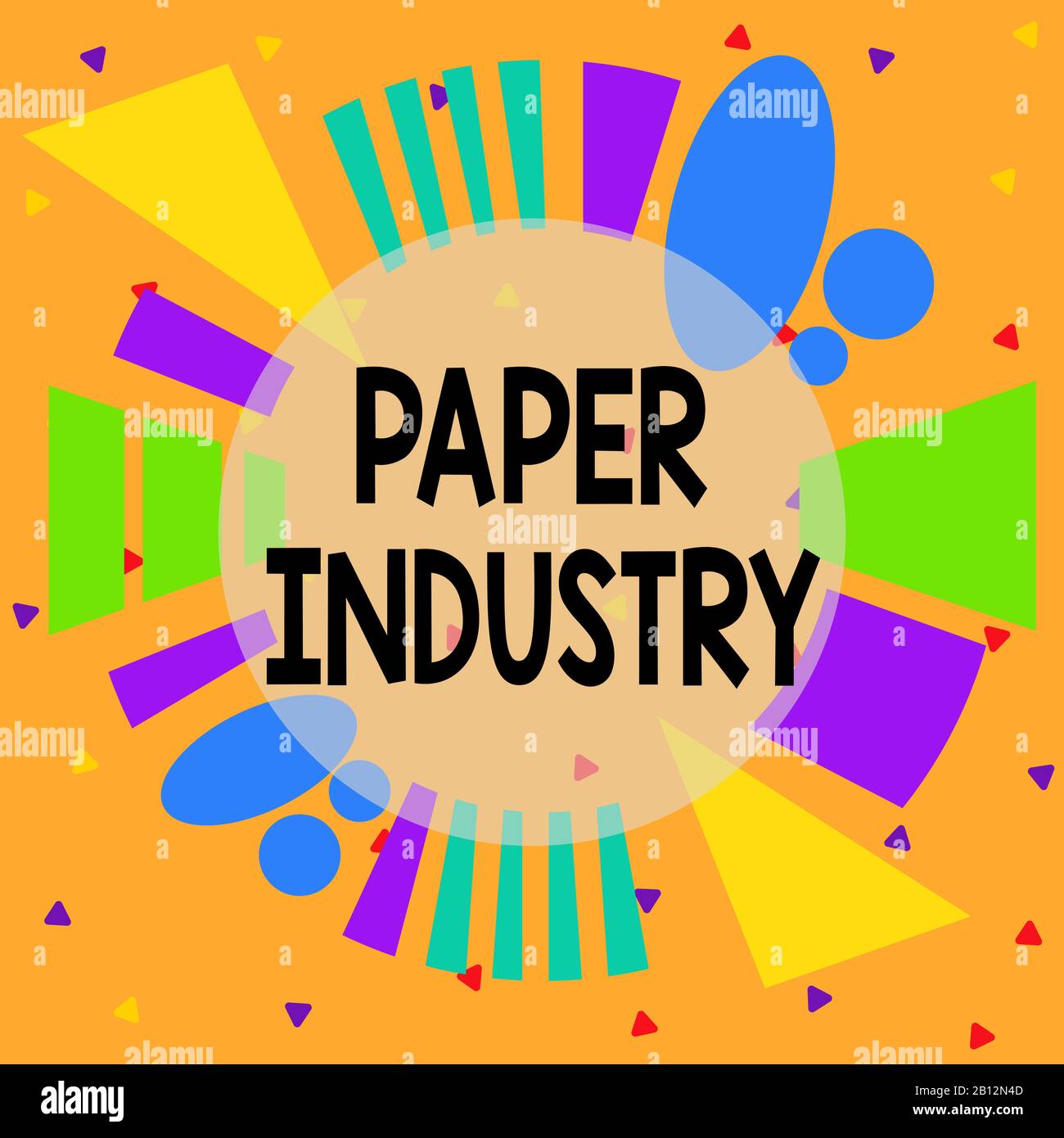 Handwriting text Paper Industry. Conceptual photo industry of ...