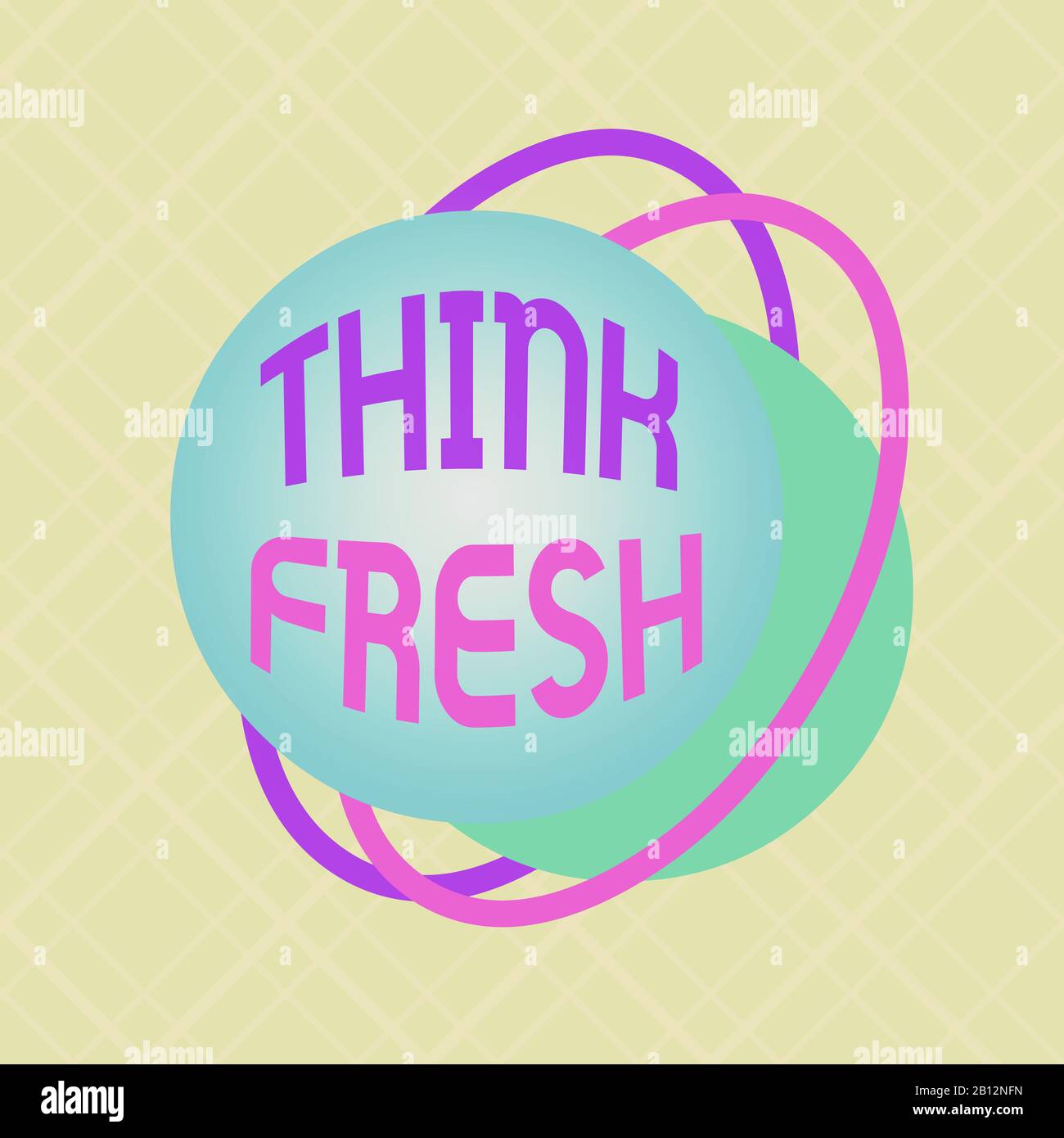 Writing note showing Think Fresh. Business concept for Thinking on ...