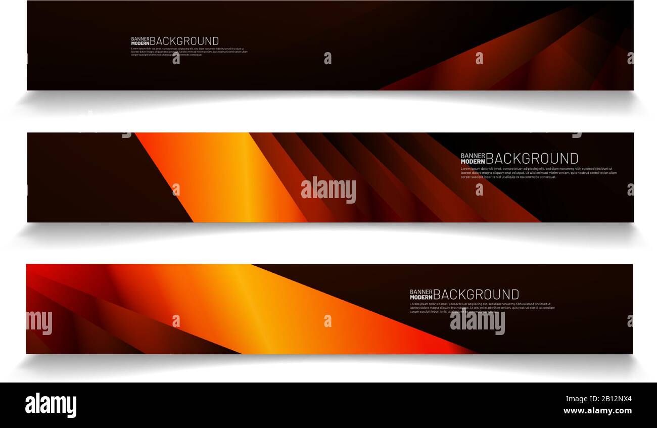 Modern web banner background. abstract vector template design Stock ...