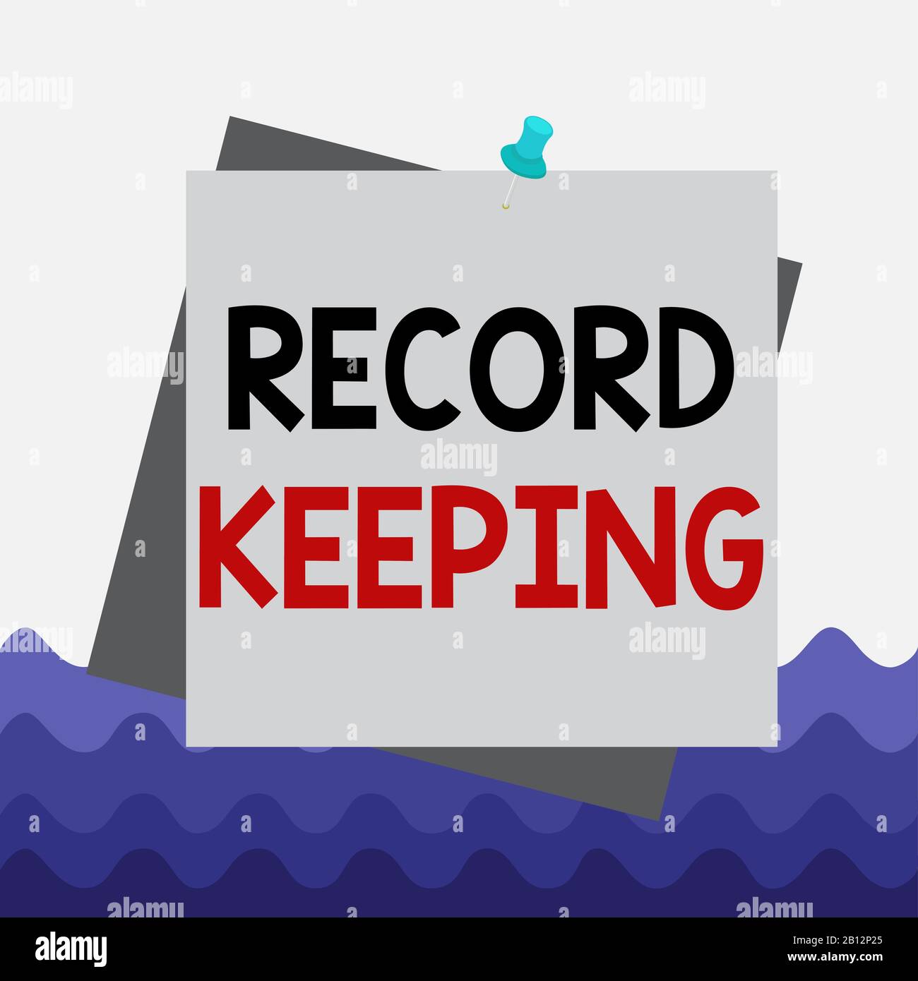 Conceptual hand writing showing Record Keeping. Concept meaning The ...