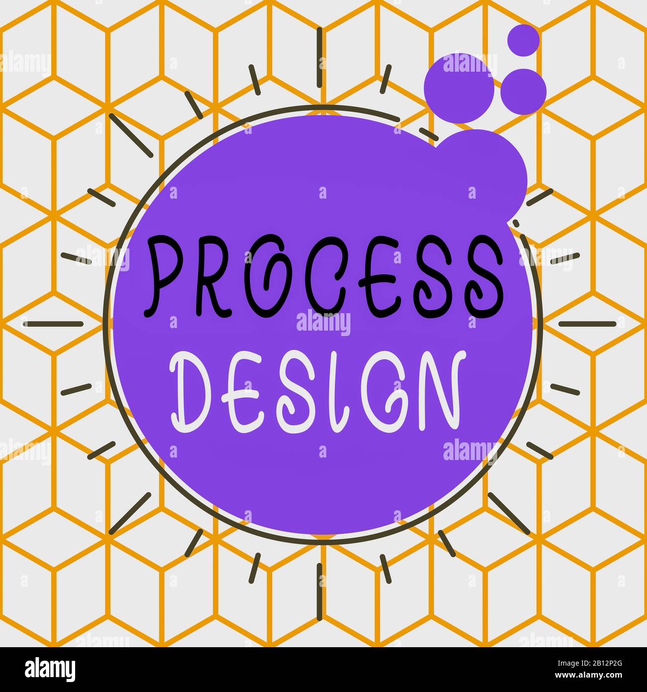 Conceptual hand writing showing Process Design. Concept meaning process of originating and ...