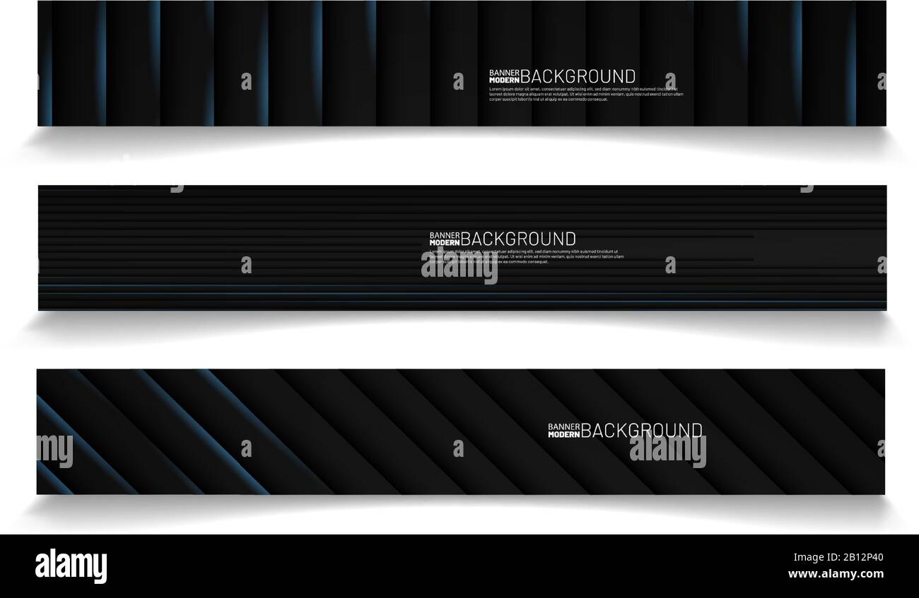 Modern web banner background. abstract vector template design Stock ...