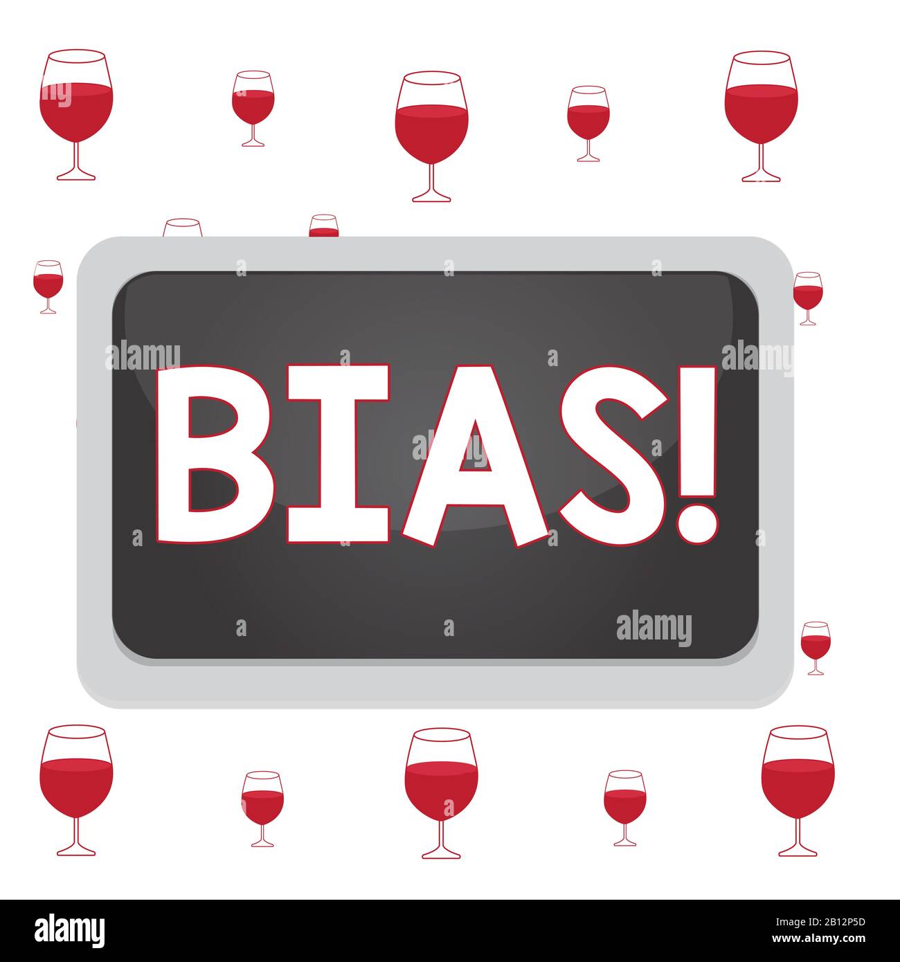 Text sign showing Bias. Business photo showcasing inclination or ...