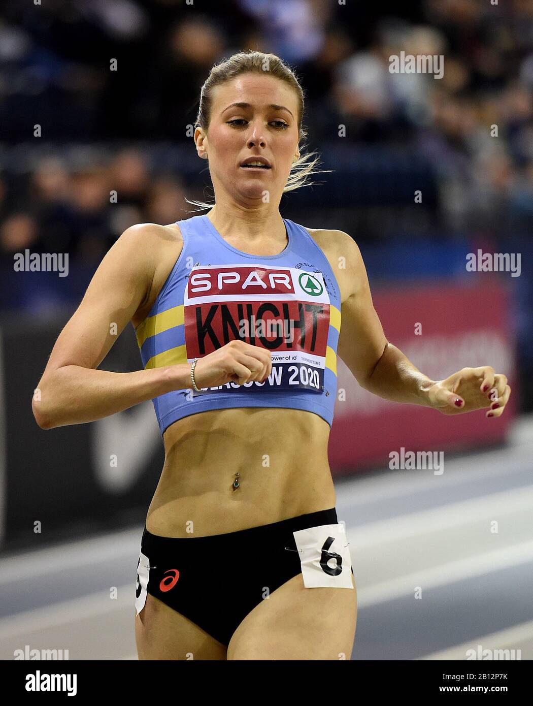 Jessie Knight on the way to winning the Women's 400m Heat One during ...