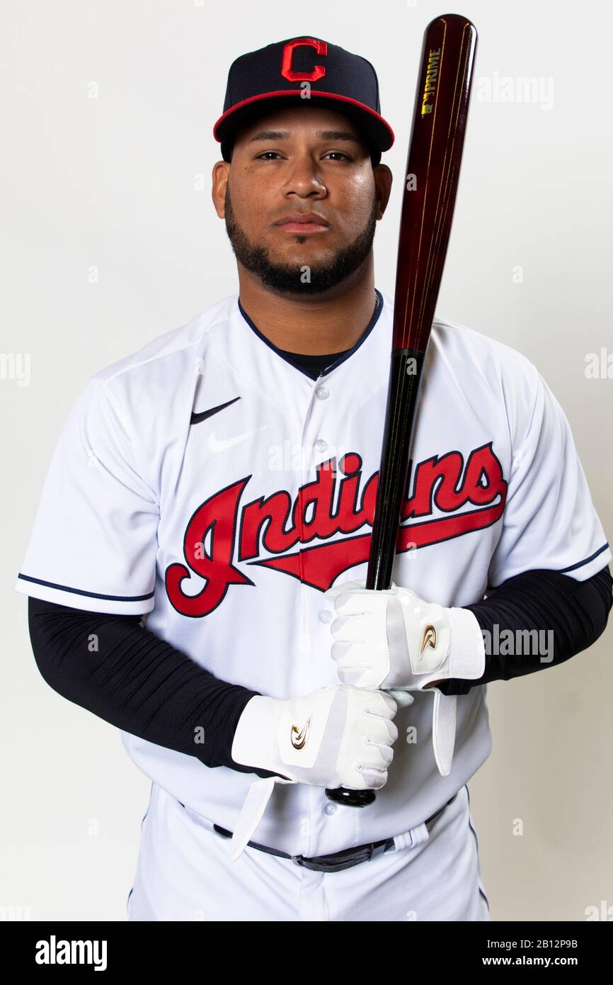 Cleveland Indians catcher Wilson Garcia poses for a portrait during ...