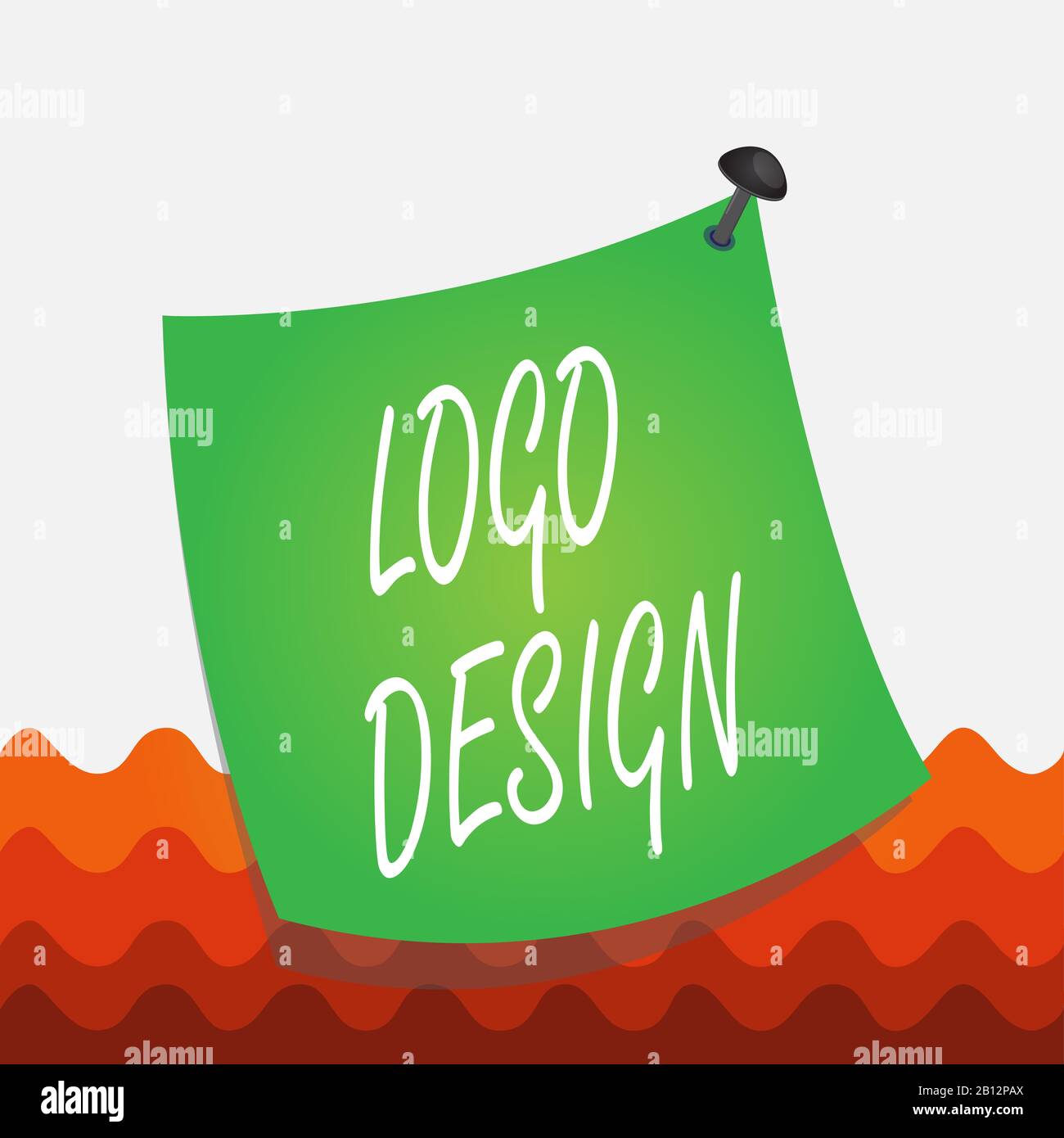 Conceptual hand writing showing Logo Design. Concept meaning a graphic ...