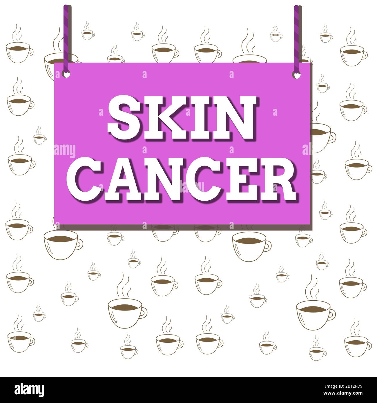 Writing note showing Skin Cancer. Business concept for uncontrolled ...