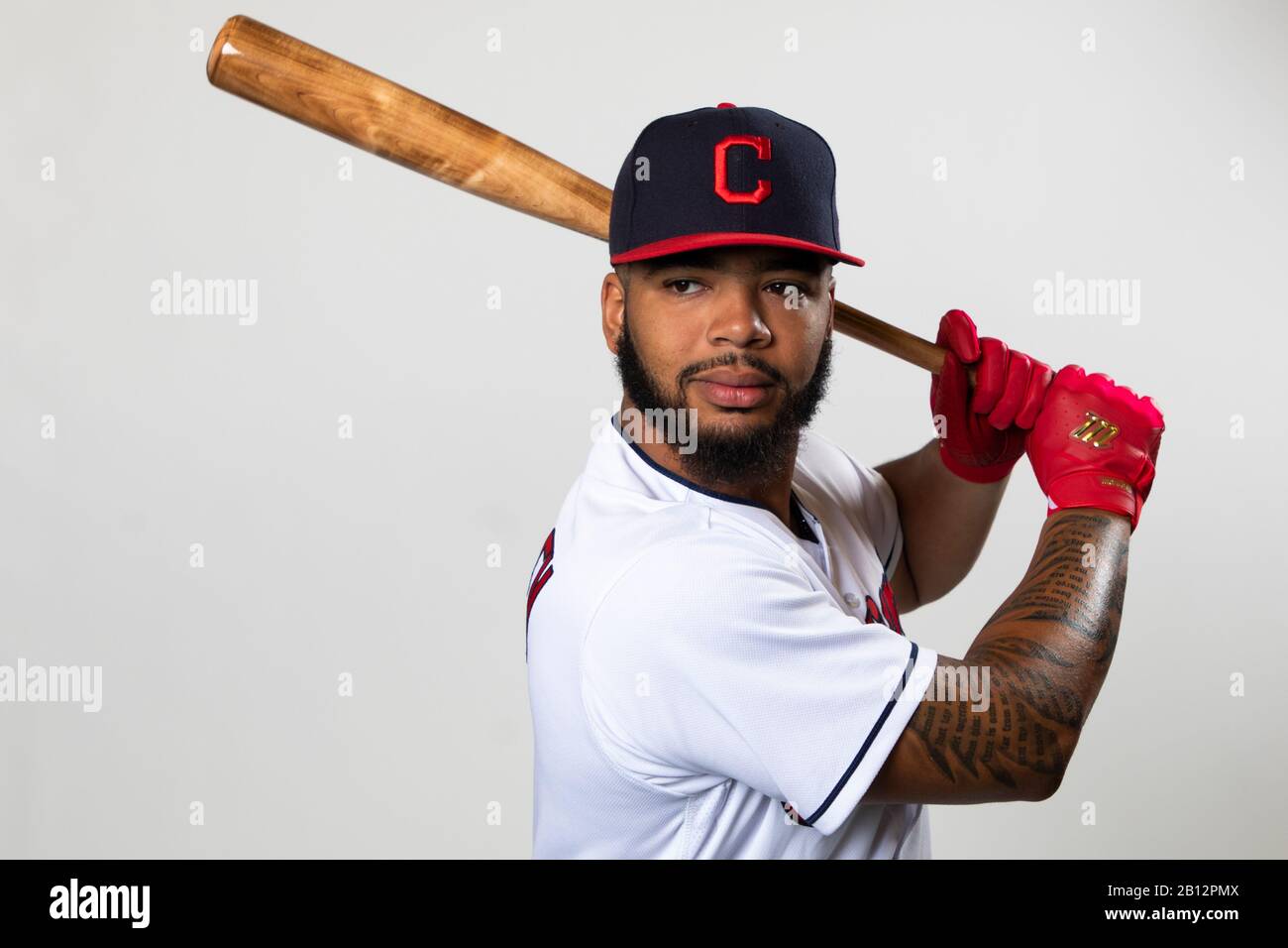 Cleveland Indians first basemen Bobby Bradley poses for a portrait ...