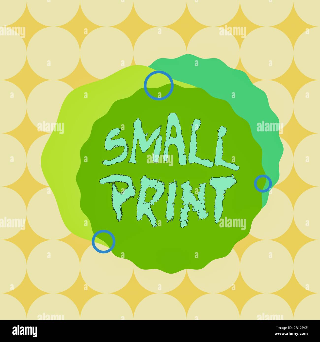 Conceptual hand writing showing Small Print. Concept meaning document ...