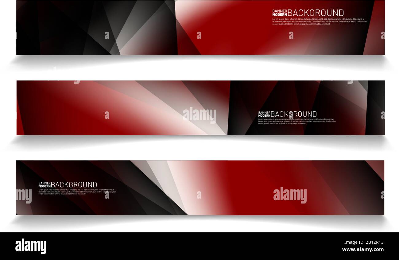Modern web banner background. abstract vector template design Stock ...