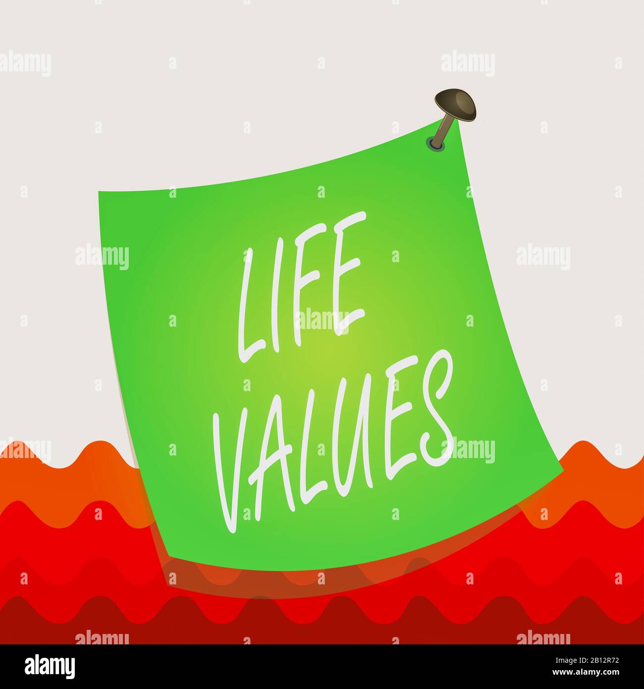 Conceptual hand writing showing Life Values. Concept meaning things ...