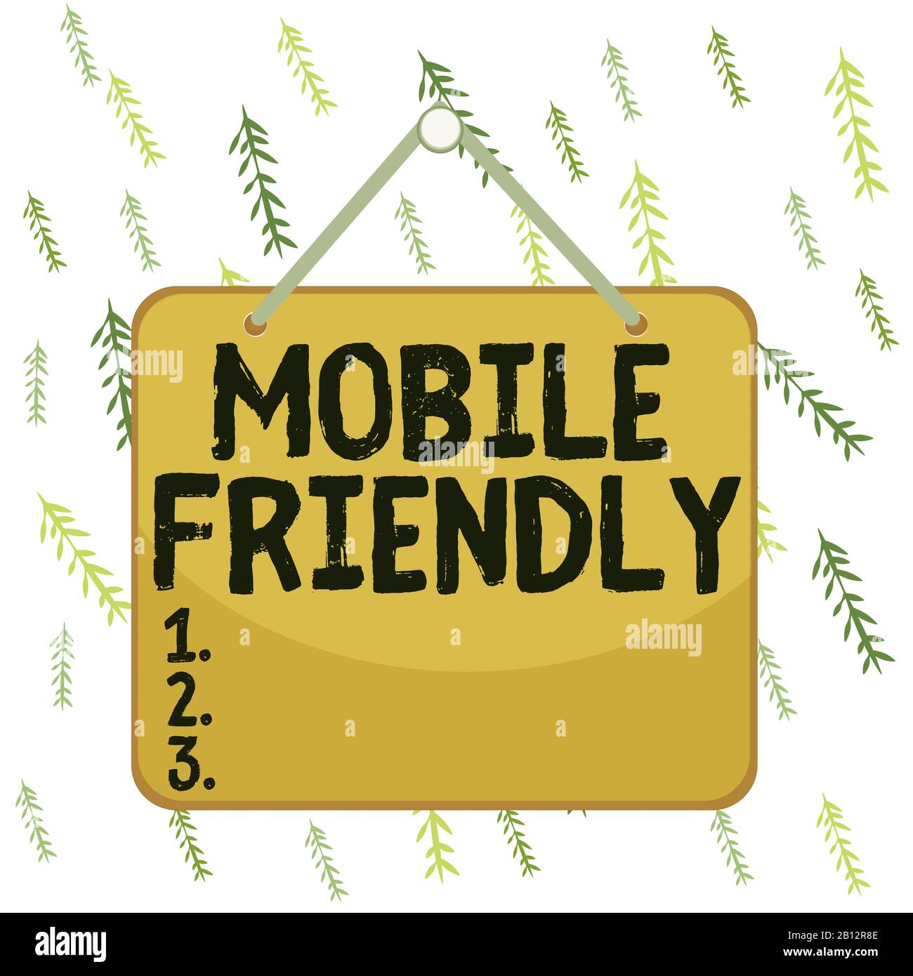 Handwriting text writing Mobile Friendly. Conceptual photo website is ...