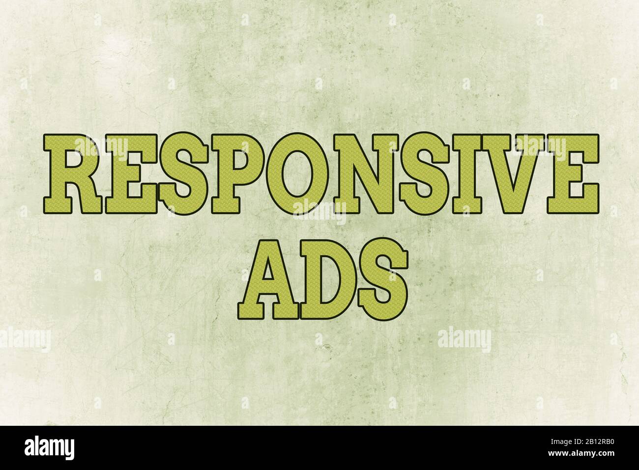 Writing note showing Responsive Ads. Business concept for Automatically ...