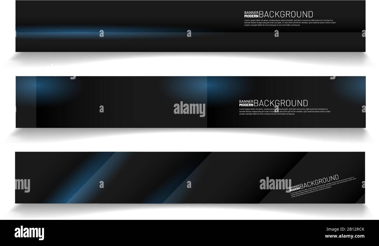 Modern web banner background. abstract vector template design Stock ...