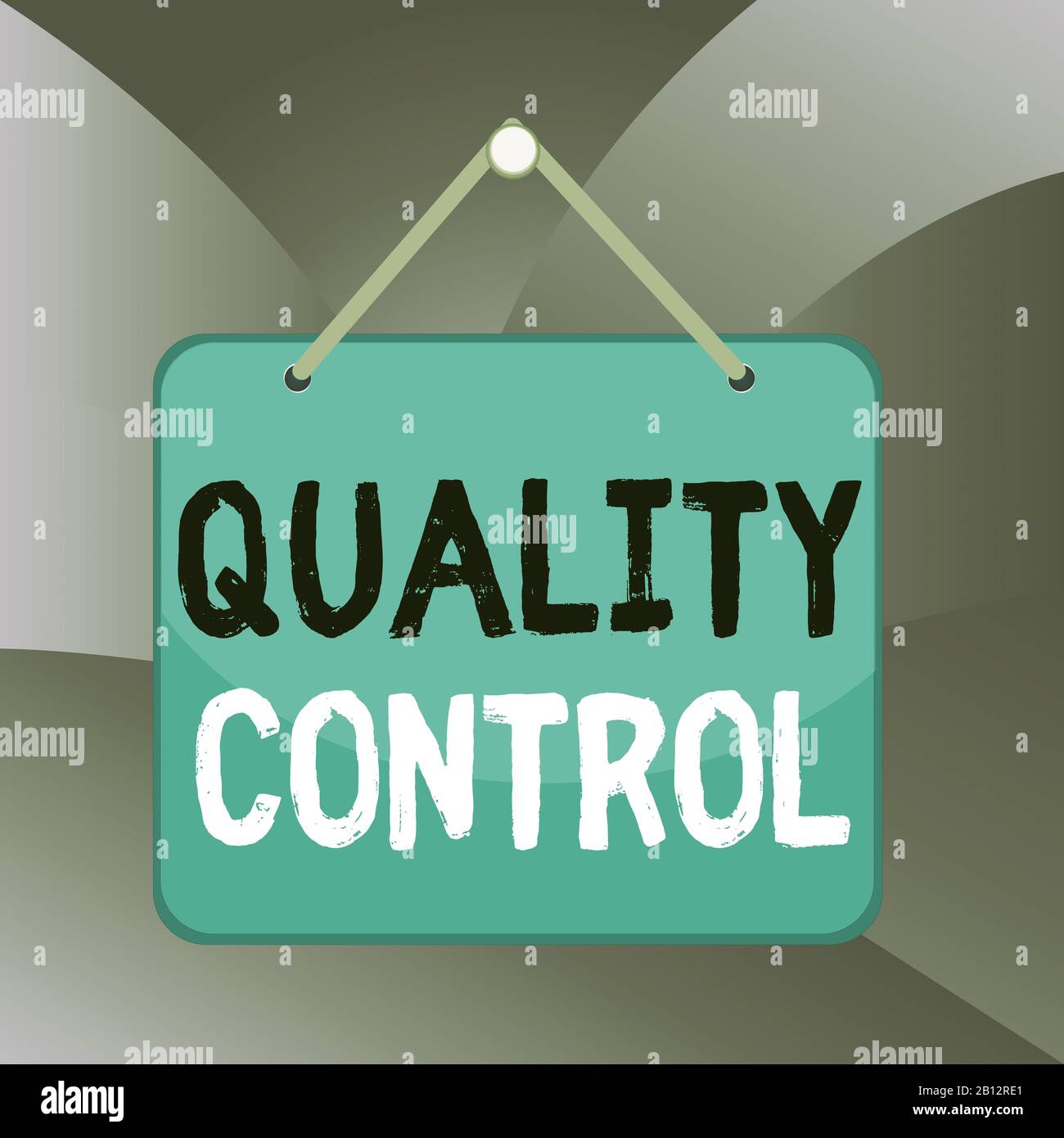 Handwriting text Quality Control. Conceptual photo a system of ...