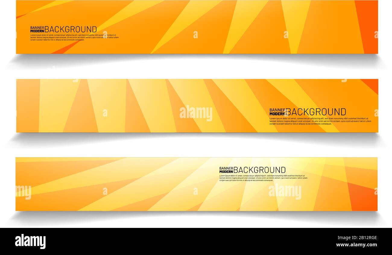 Modern web banner background. abstract vector template design Stock ...