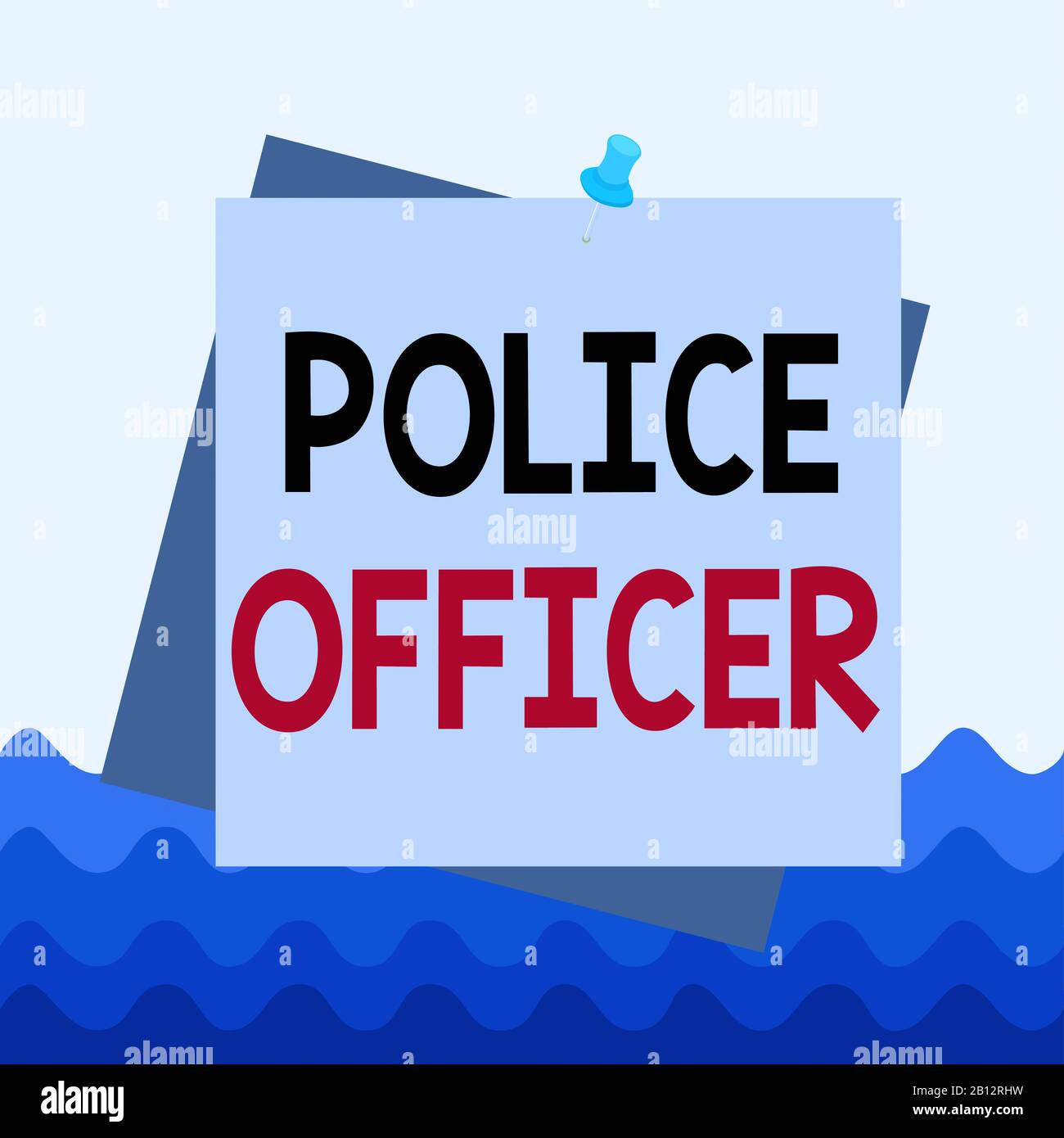 Conceptual hand writing showing Police Officer. Concept meaning a ...