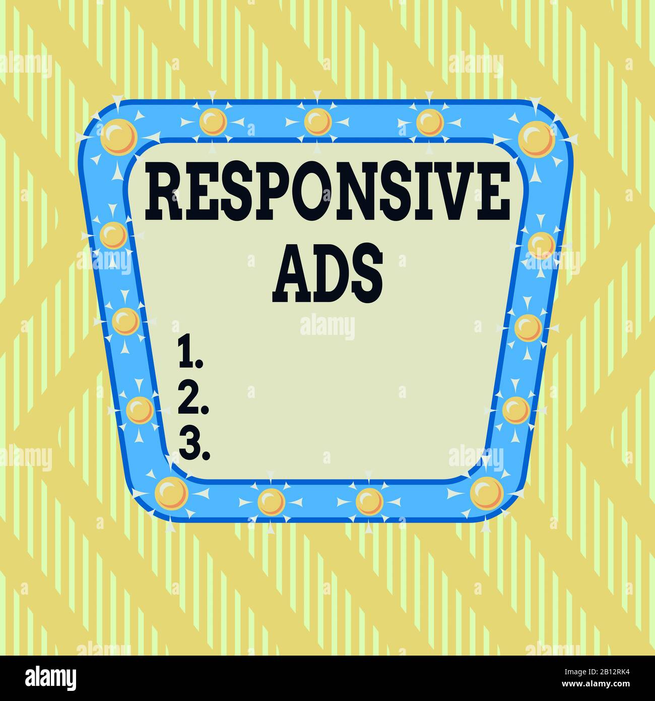 Writing note showing Responsive Ads. Business concept for Automatically ...