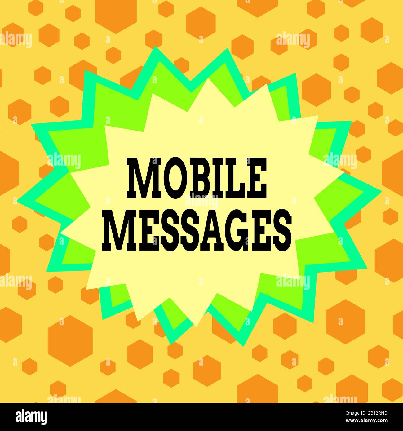 Conceptual hand writing showing Mobile Messages. Concept meaning the ...