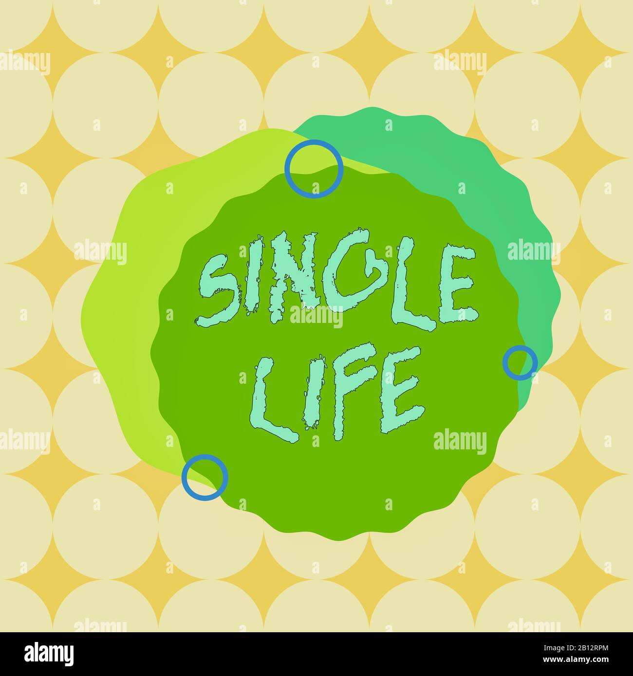 Conceptual hand writing showing Single Life. Concept meaning not vowed ...