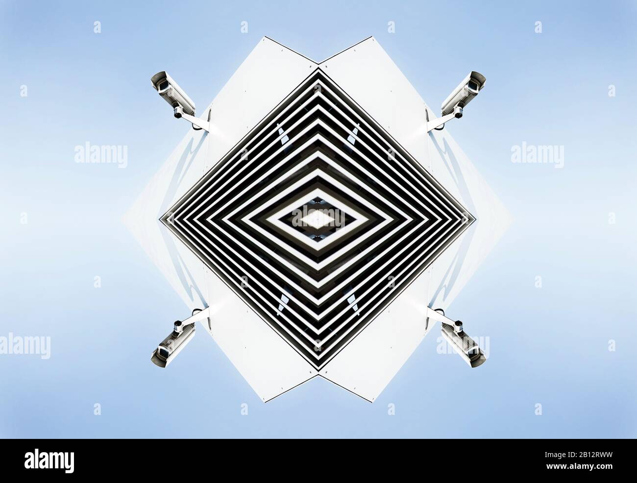 Surveillance camera on a building, cctv, abstract Stock Photo - Alamy