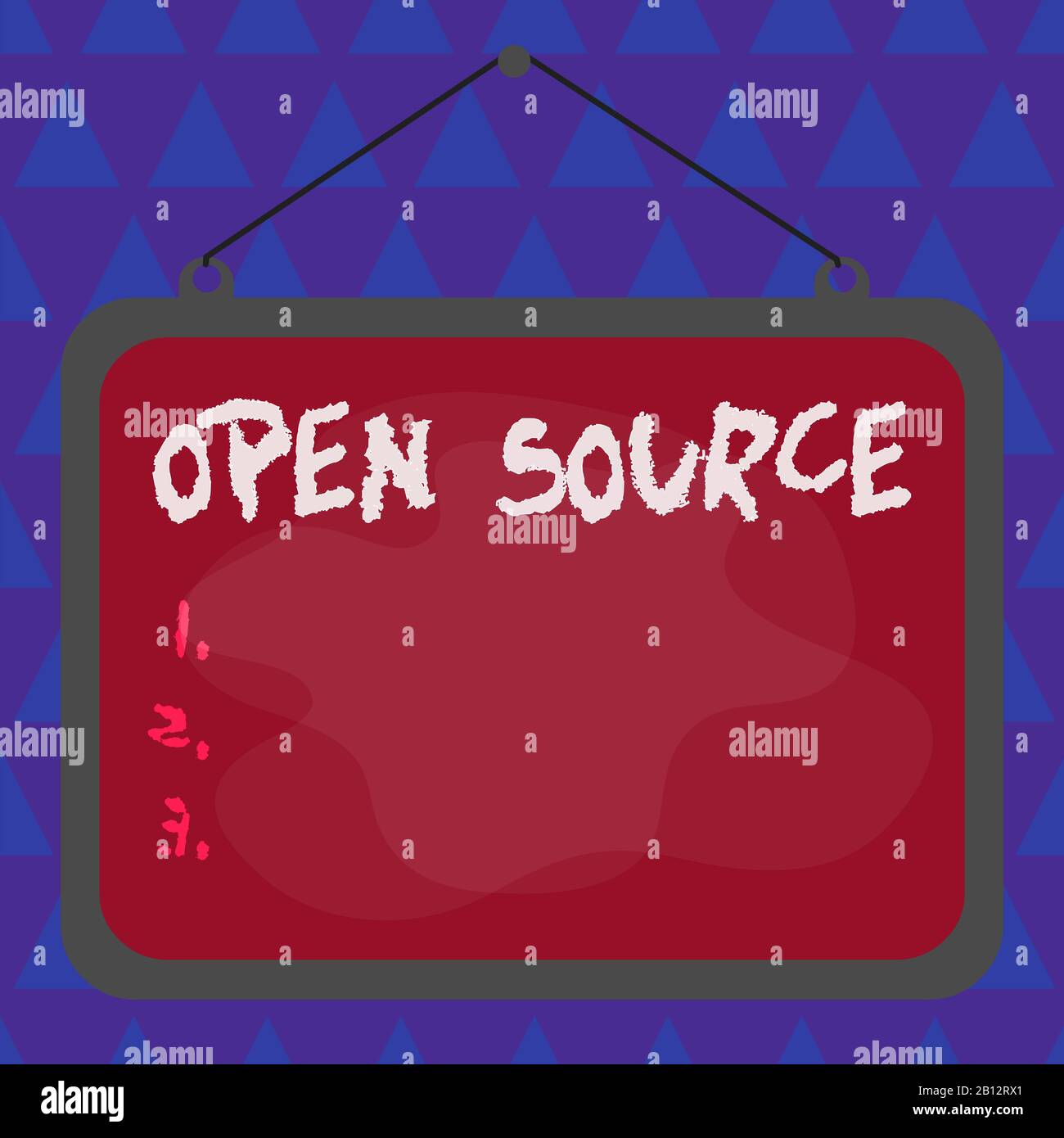 Conceptual hand writing showing Open Source. Concept meaning denoting software which original ...