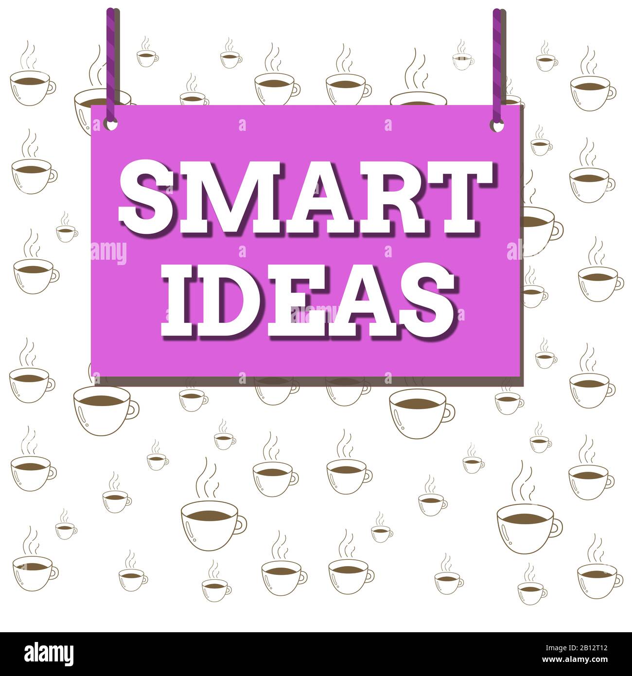 Writing note showing Smart Ideas. Business concept for A thought or ...