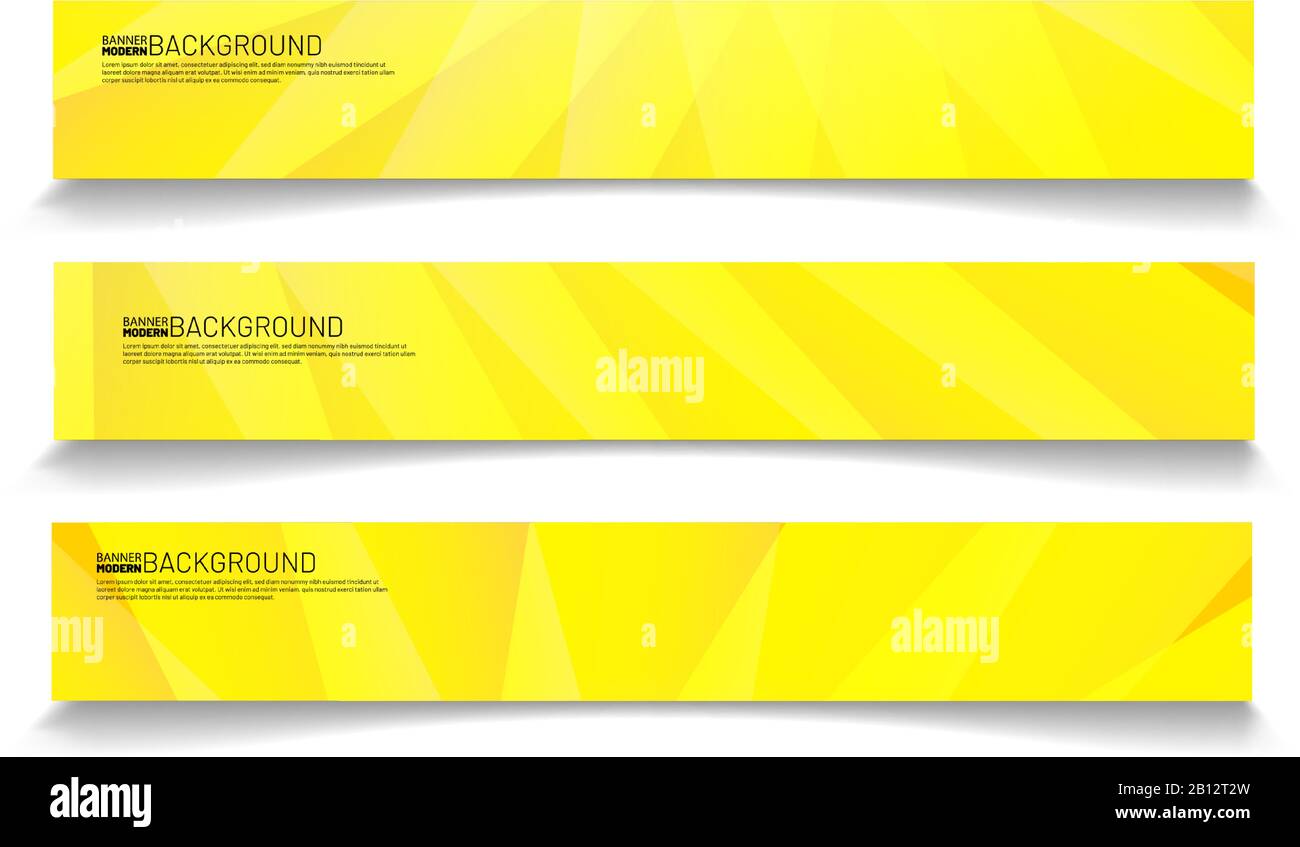 Modern web banner background. abstract vector template design Stock ...