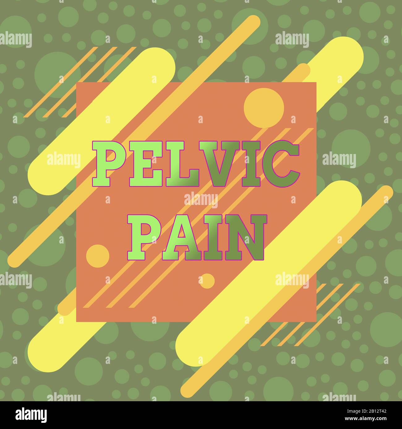 Handwriting text Pelvic Pain. Conceptual photo Pain perceived in the ...