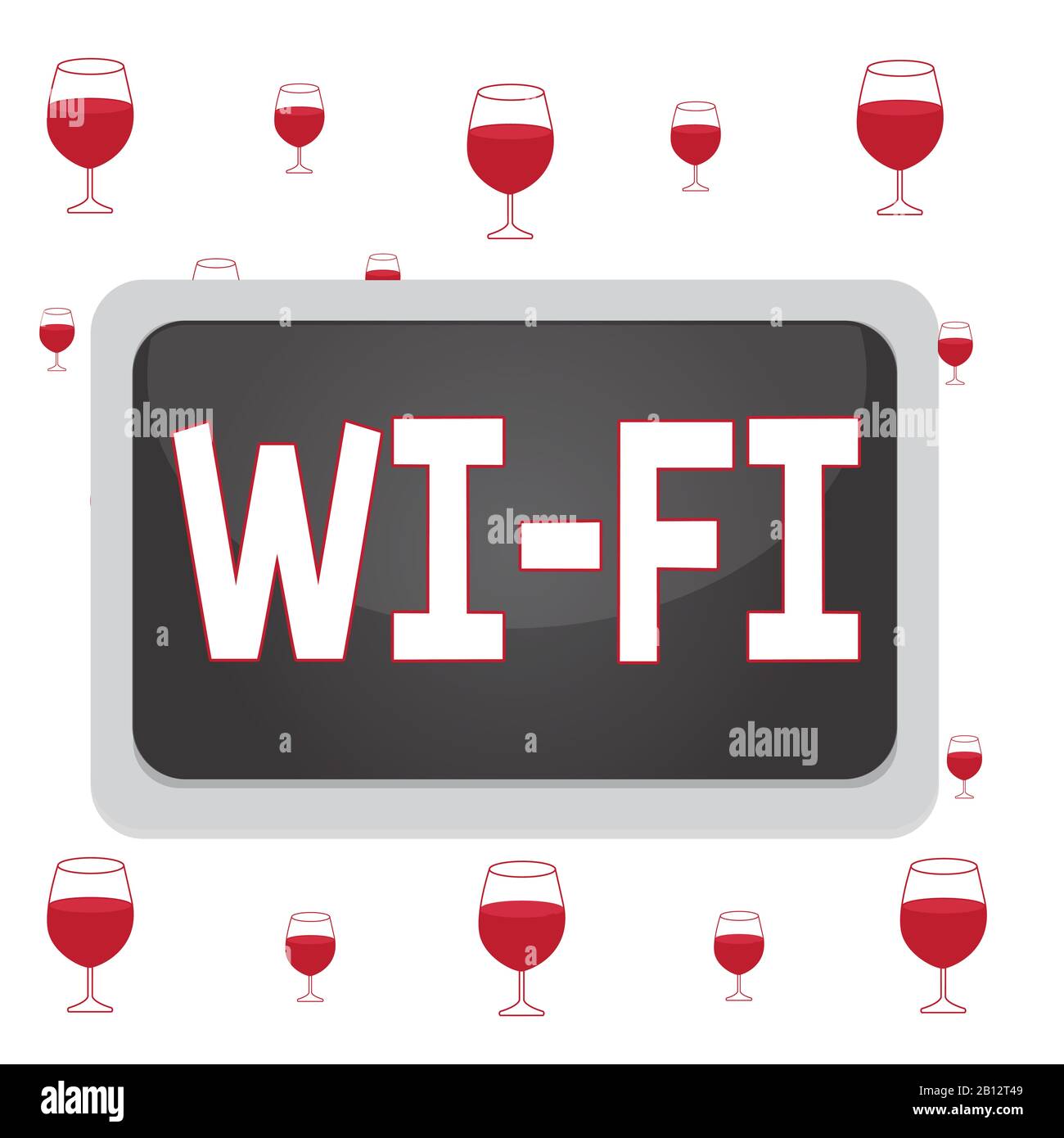Text sign showing Wi Fi. Business photo showcasing radio technologies ...