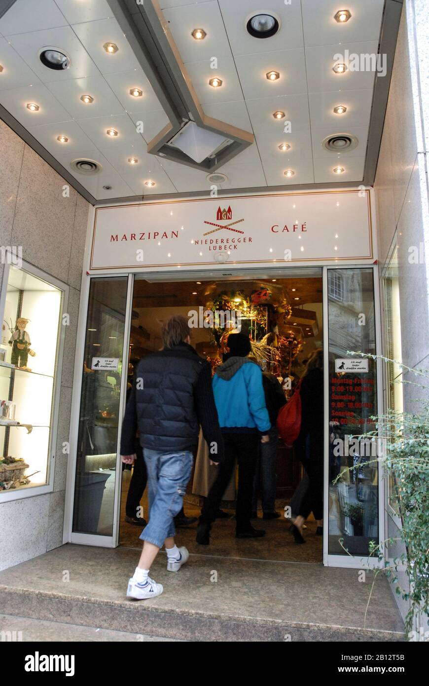 Marzipan shop cafe niederegger lubeck hi-res stock photography and ...