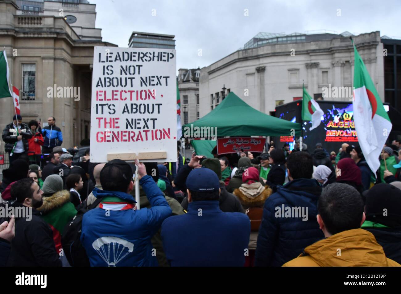 London, UK. 22nd Feb 2020. Hirak (movement) One year on, Algeria's ...