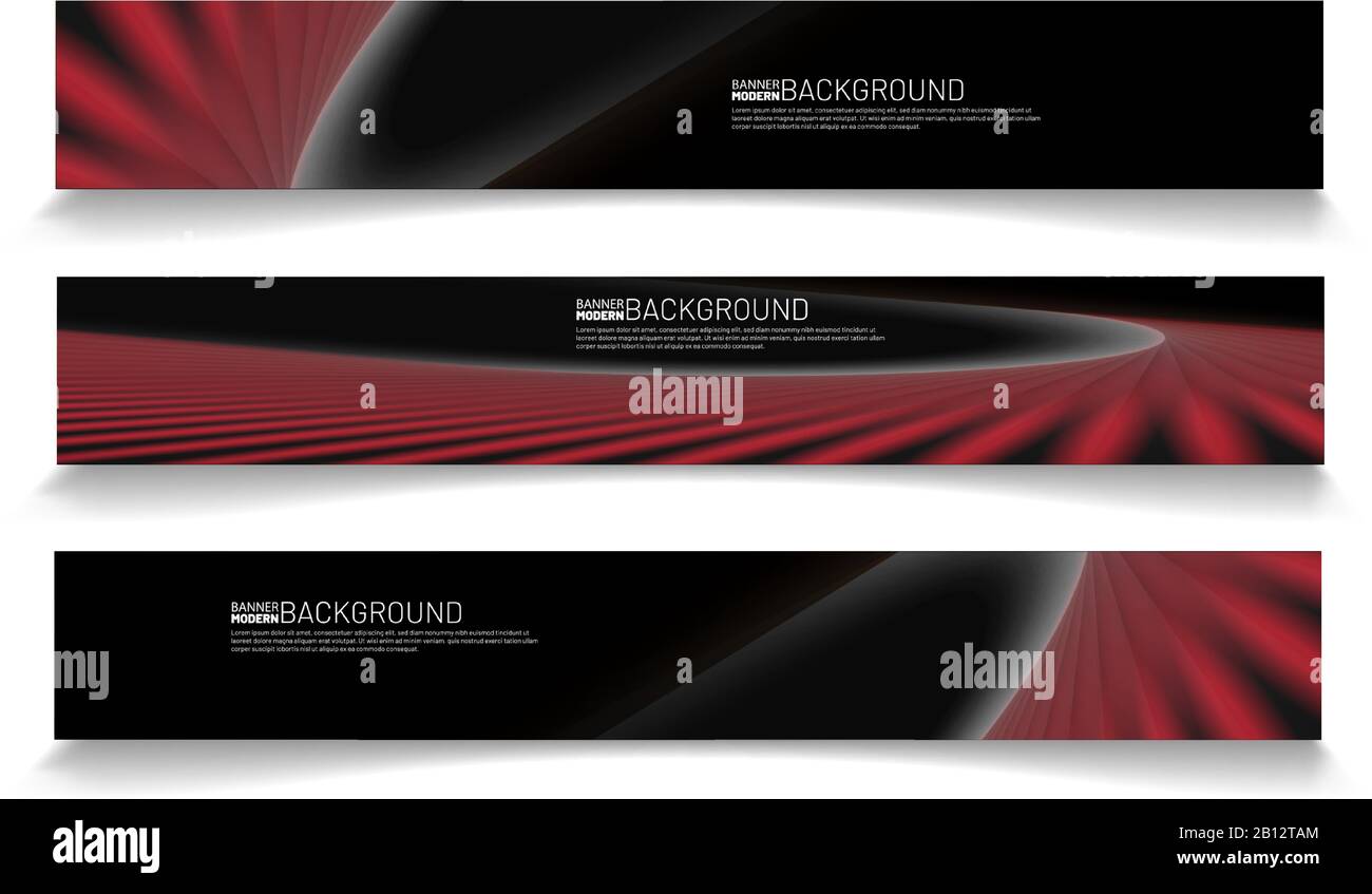 Modern web banner background. abstract vector template design Stock ...