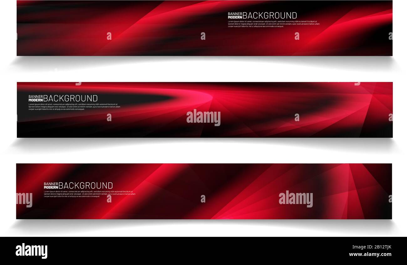 Modern web banner background. abstract vector template design Stock ...