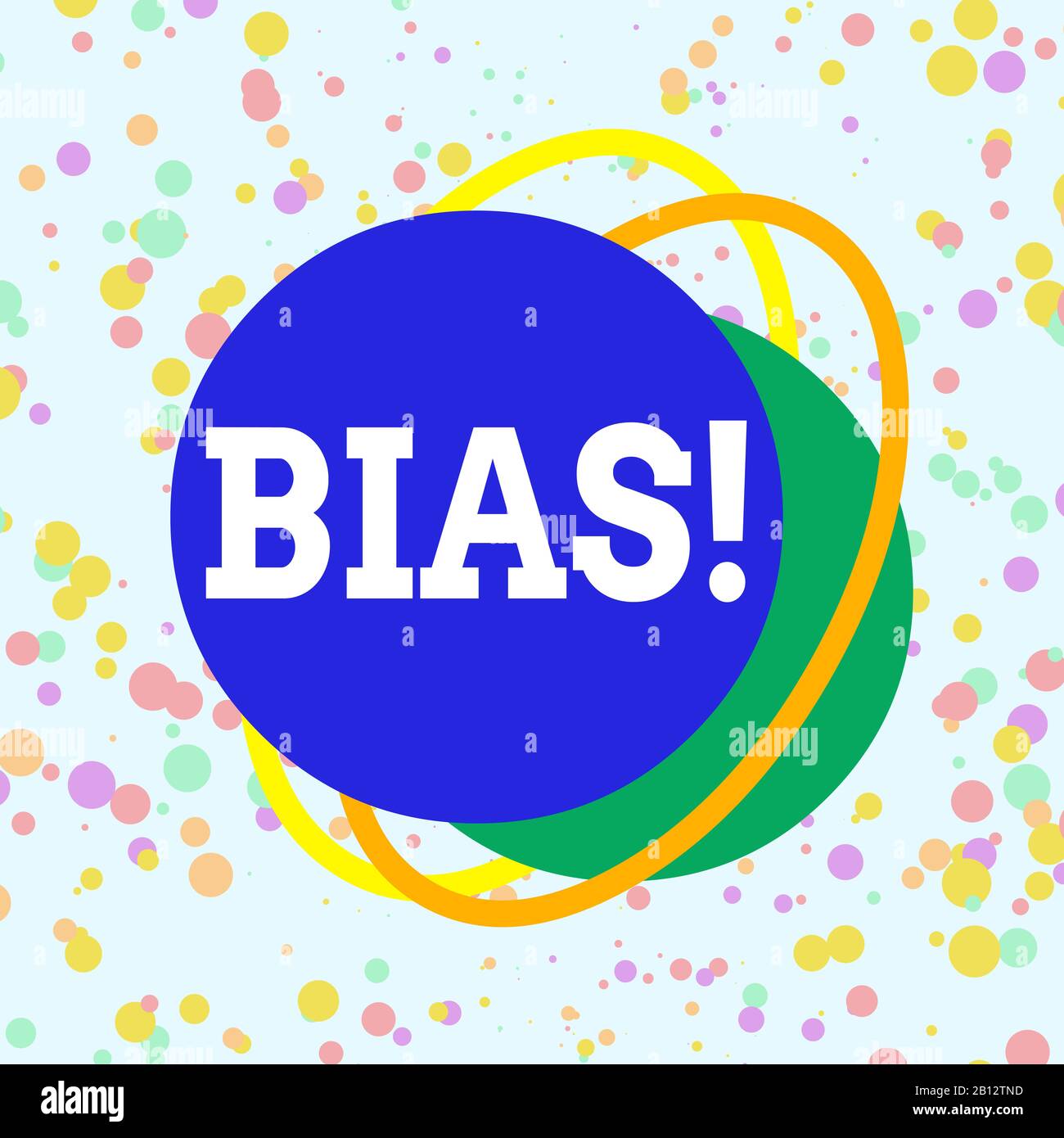 Word writing text Bias. Business photo showcasing inclination or ...