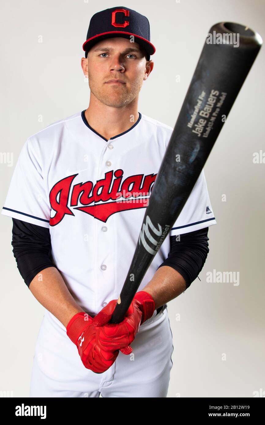 Cleveland Indians first basemen Jake Bauers poses for a portrait during ...