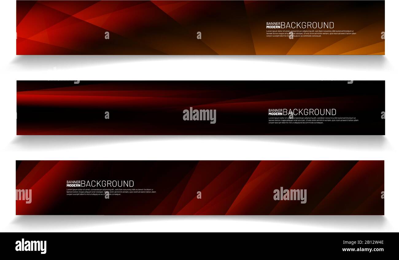 Modern web banner background. abstract vector template design Stock ...