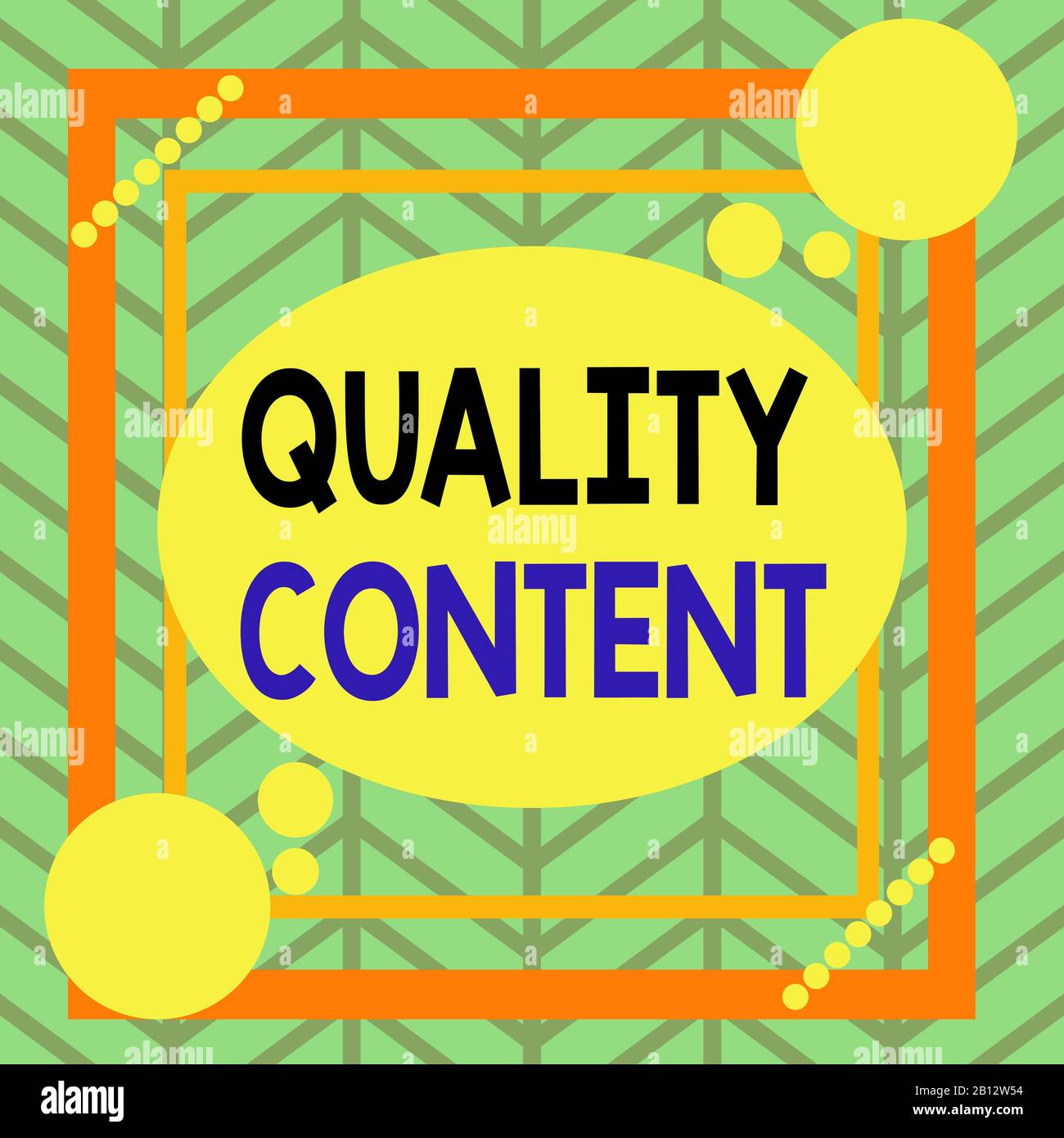 Handwriting text Quality Content. Conceptual photo content that ...