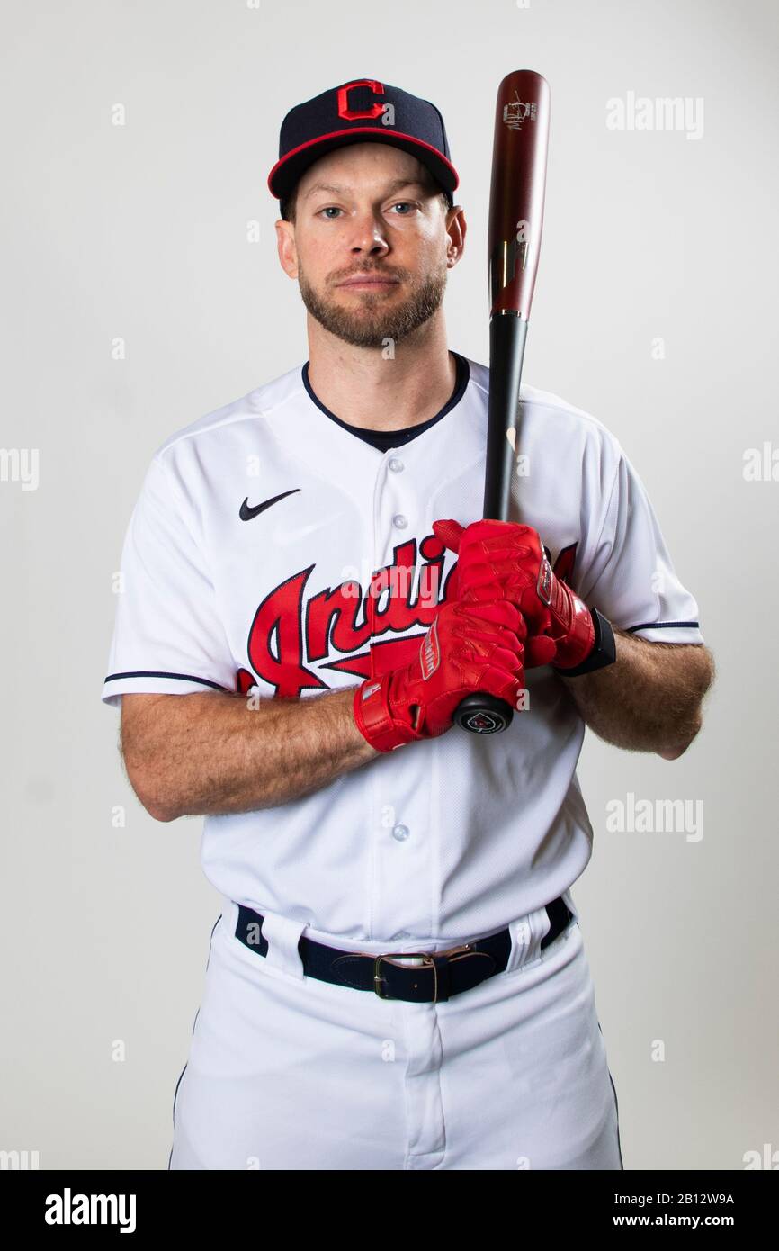 Cleveland Indians utility player Mike Freeman poses for a portrait ...
