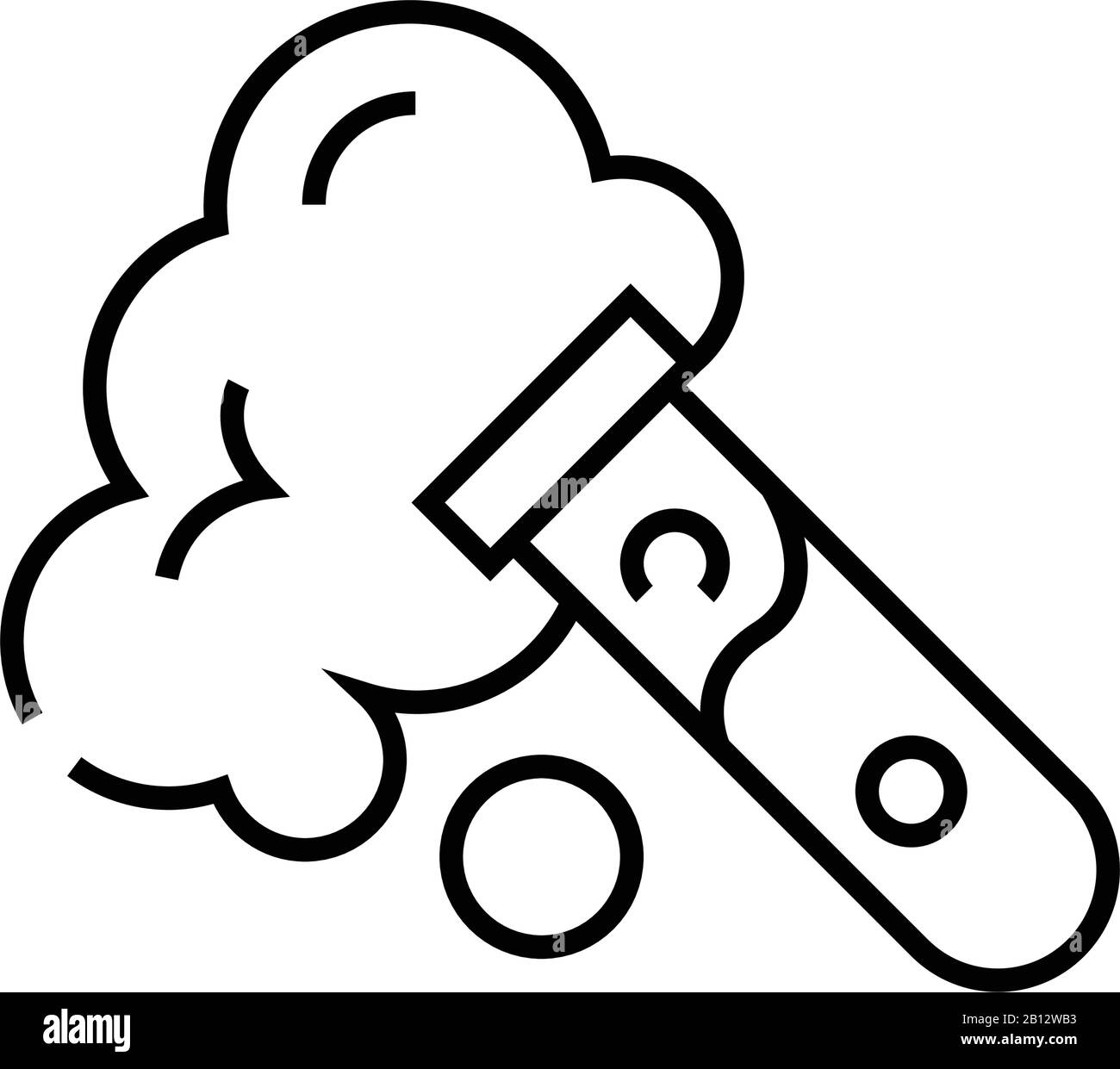 Chemical experiments line icon, concept sign, outline vector illustration, linear symbol Stock ...