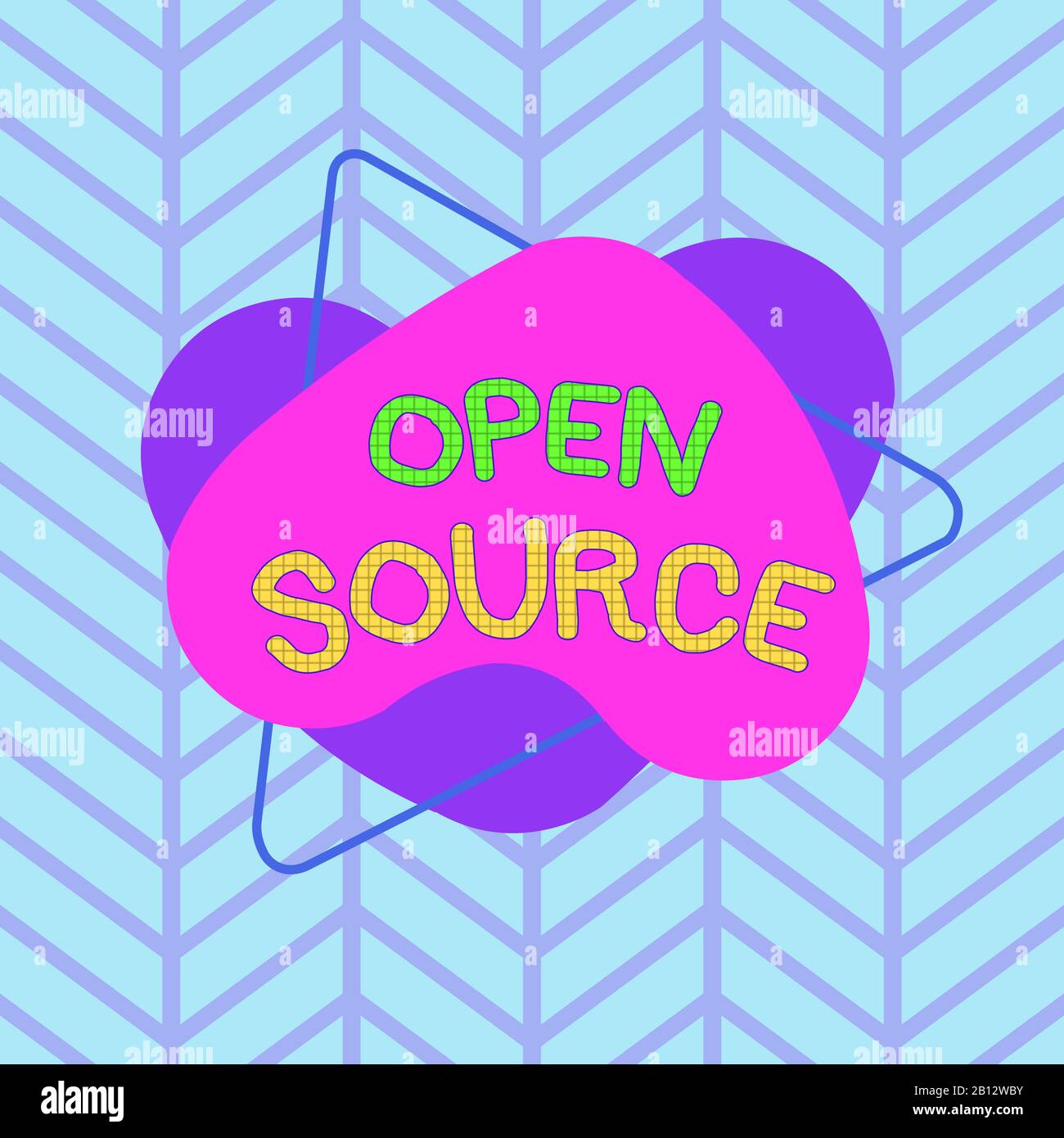 Text sign showing Open Source. Business photo text denoting software which original source code ...