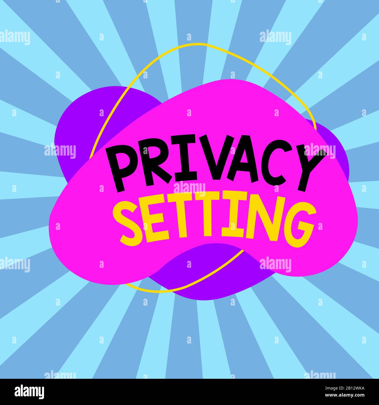 Text sign showing Privacy Setting. Business photo showcasing limit the ...