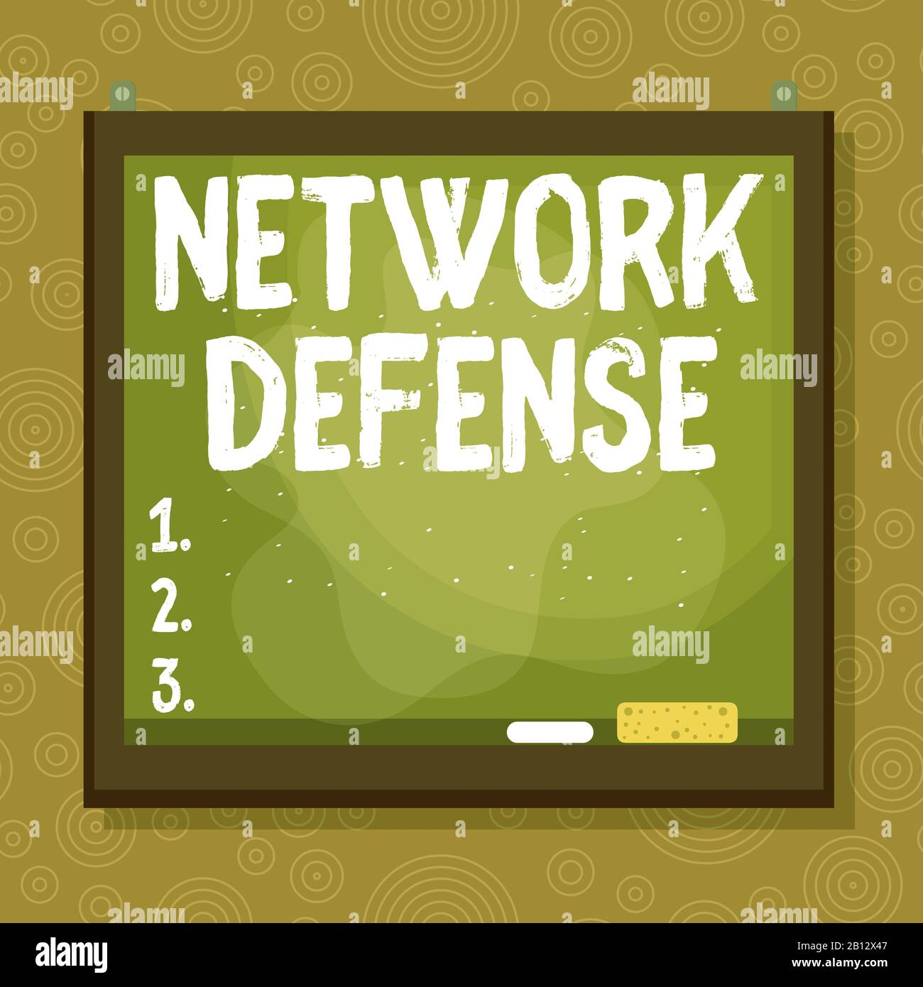 Handwriting text Network Defense. Conceptual photo easures to protect ...