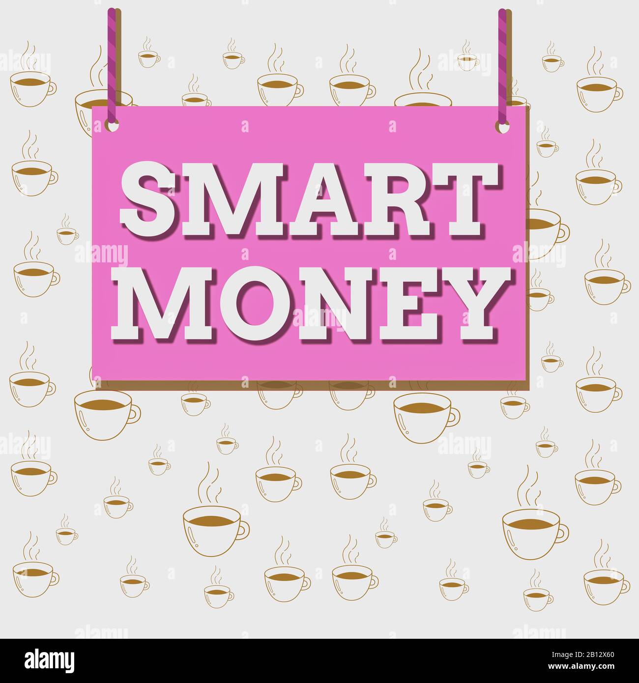 Writing note showing Smart Money. Business concept for the money bet or ...