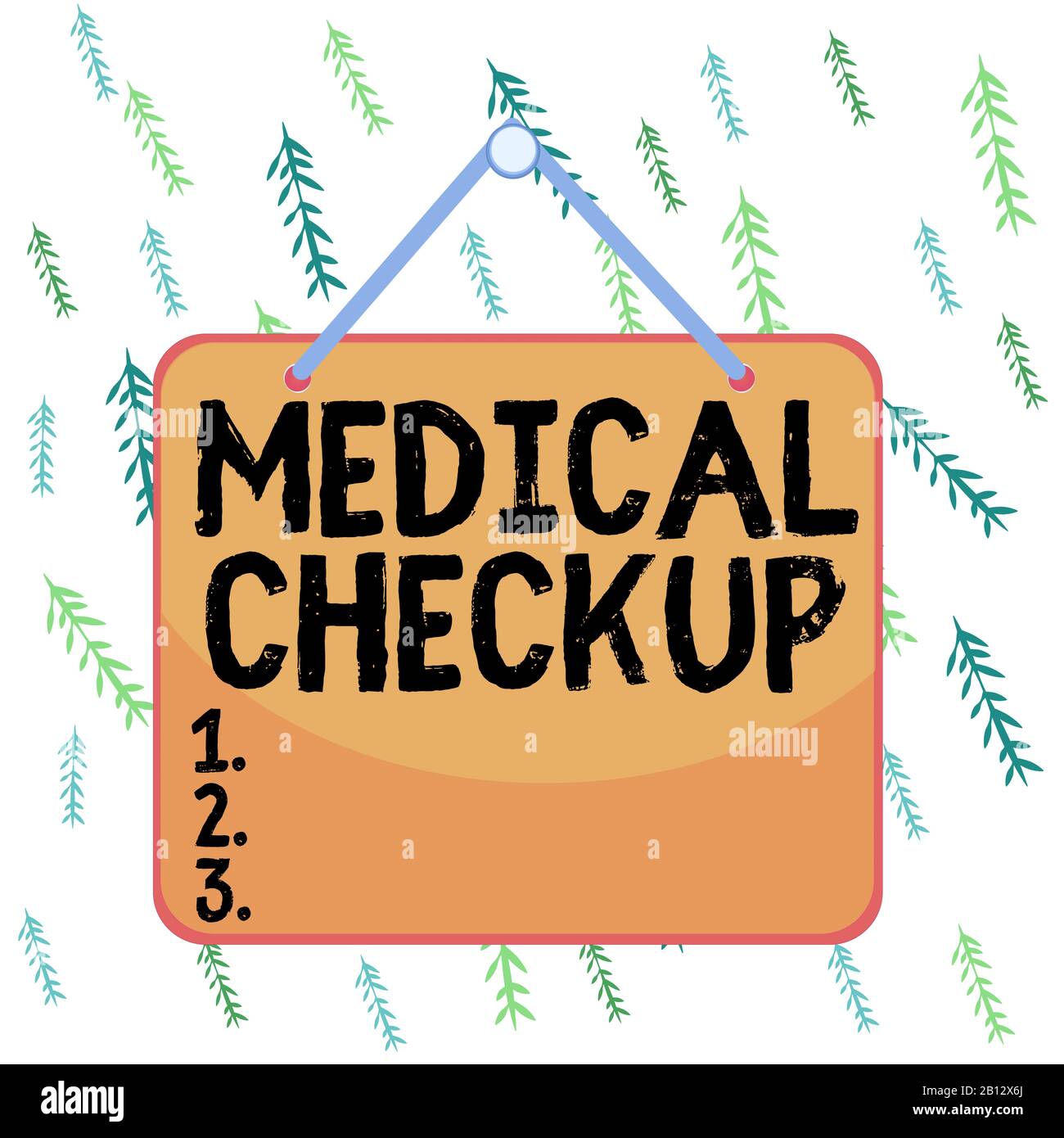 Handwriting text writing Medical Checkup. Conceptual photo medical ...