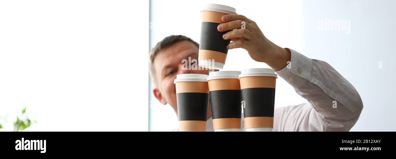 Making paper cups hi-res stock photography and images - Alamy