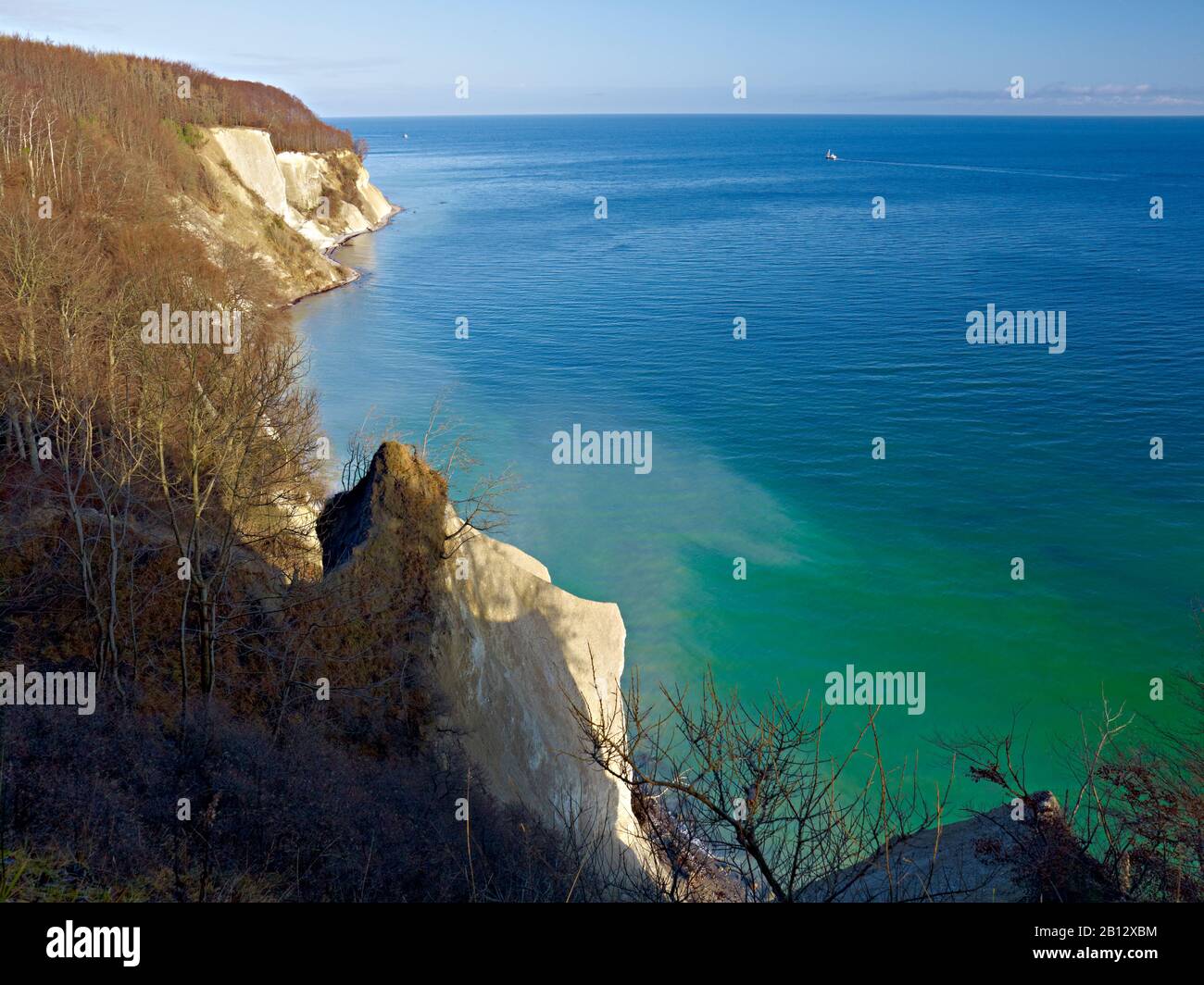 Chalk cliffs in the National Park Jasmund,Rügen,Mecklenburg-Vorpommern ...