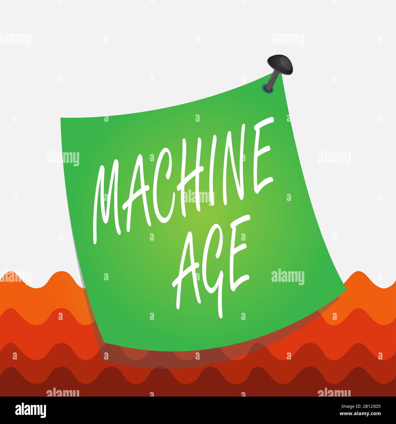 Conceptual hand writing showing Machine Age. Concept meaning period of ...